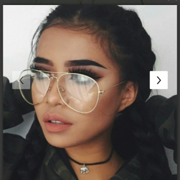 Other | Gold Rim Aviators With Pouch | Poshmark